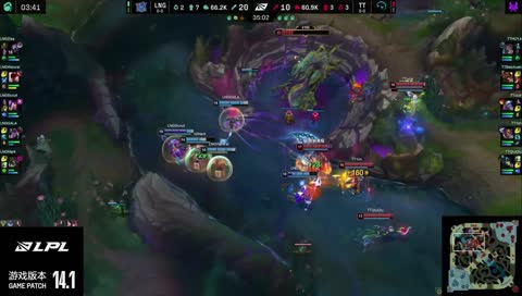 TT堅持不放棄！Weiwei嚴重失誤被偷巴龍加被Ucal抓到！TT一波反擊逆轉LNG！Ucal激動到跳起來！！